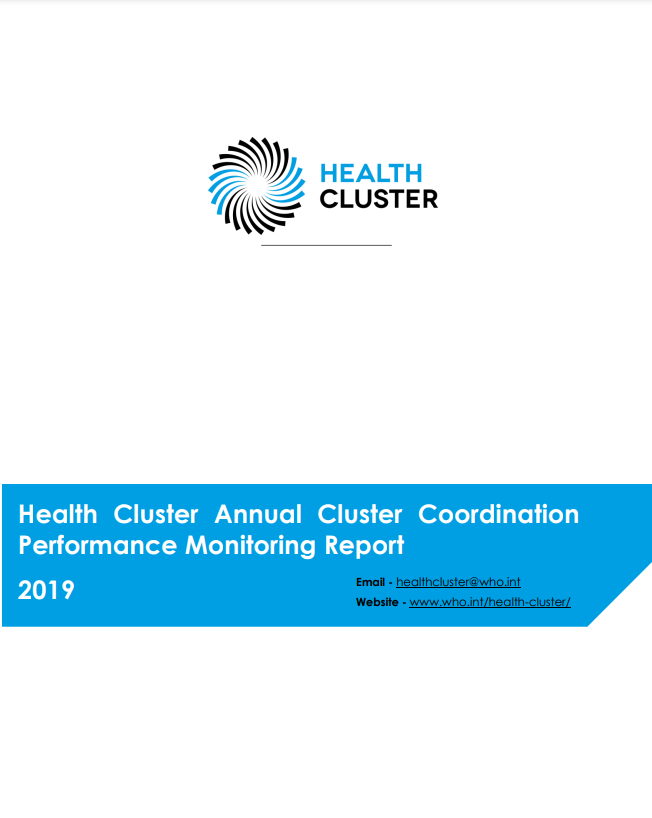 Health Cluster Annual Cluster Coordination Performance Monitoring ...