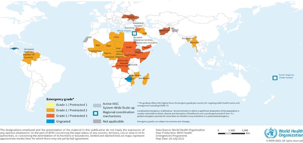 Health Cluster countries and regions
